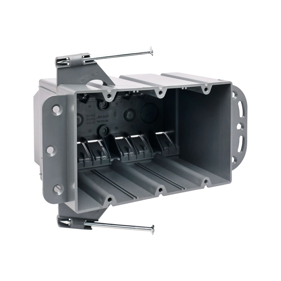 Non-Metallic Three-Gang Outlet Box - New Work, 44 Cubic – Malibu